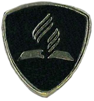 Adventist Youth Honors Answer Book/Other/Baptism Pin - Pathfinder Wiki